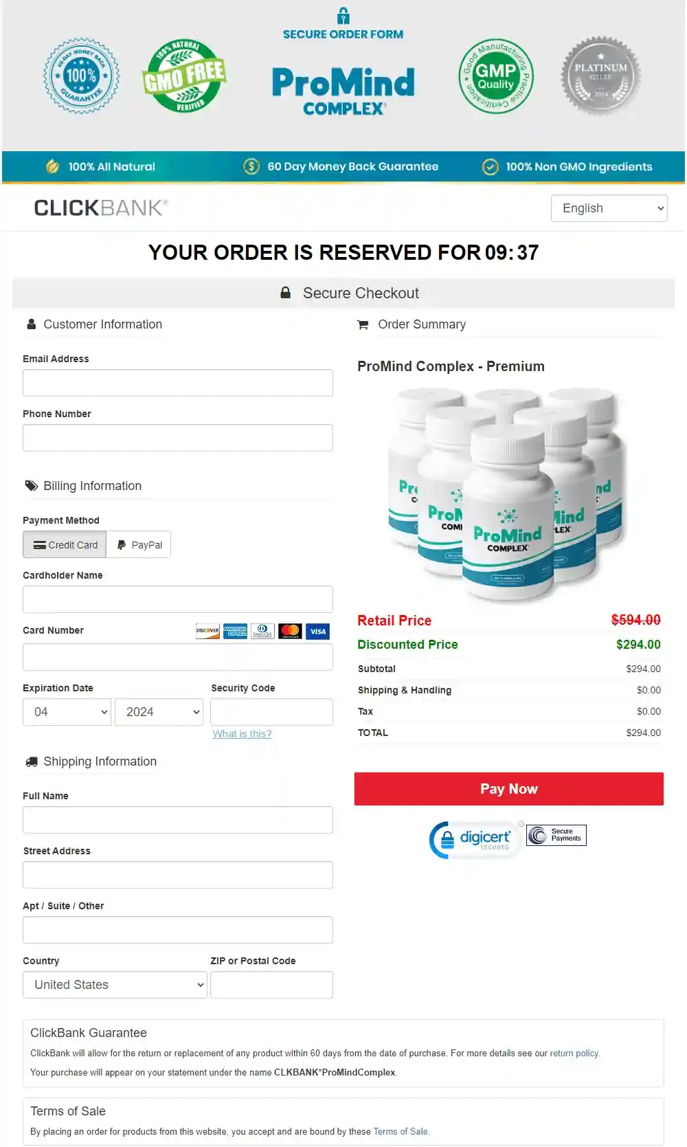 ProMind Complex™ (Memory Fog Treatment) | OFFICIAL WEBSITE